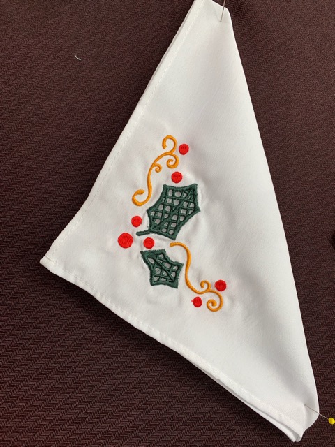 Cutwork Napkins : Bonnies Sewing Center